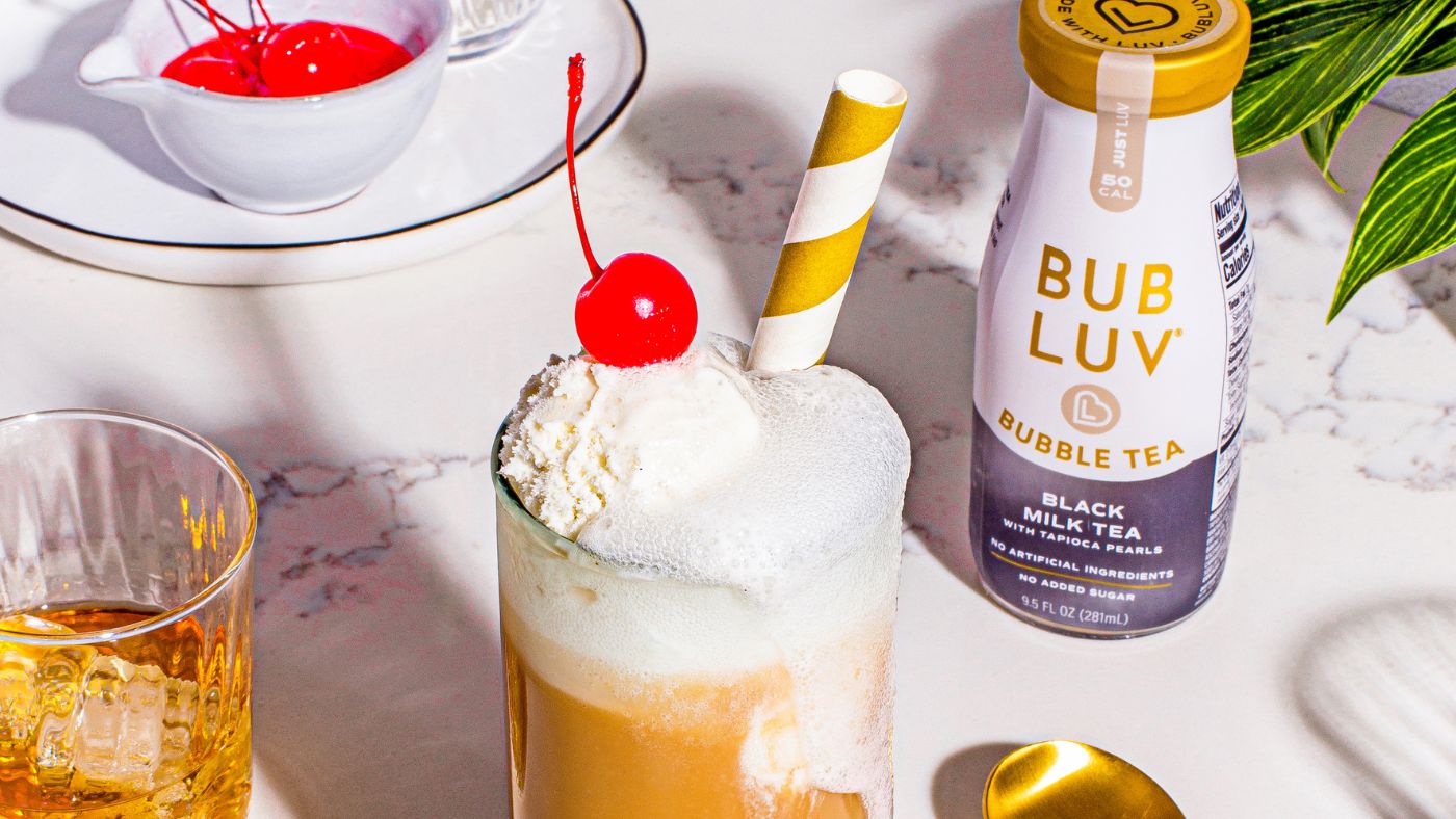 Low Sugar Boba Milk Tea Ice Cream Float – BUBLUV